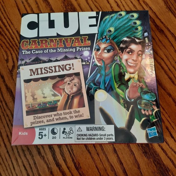 Hasbro | Games | Clue Carnival The Case Of The Missing Prizes Game New ...